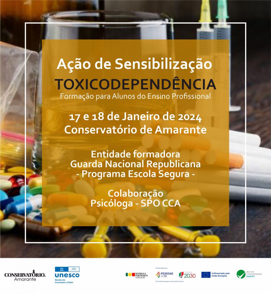 Dias 17 e 18 de janeiro´24 Ação de sensibilização - Toxicodependência ...